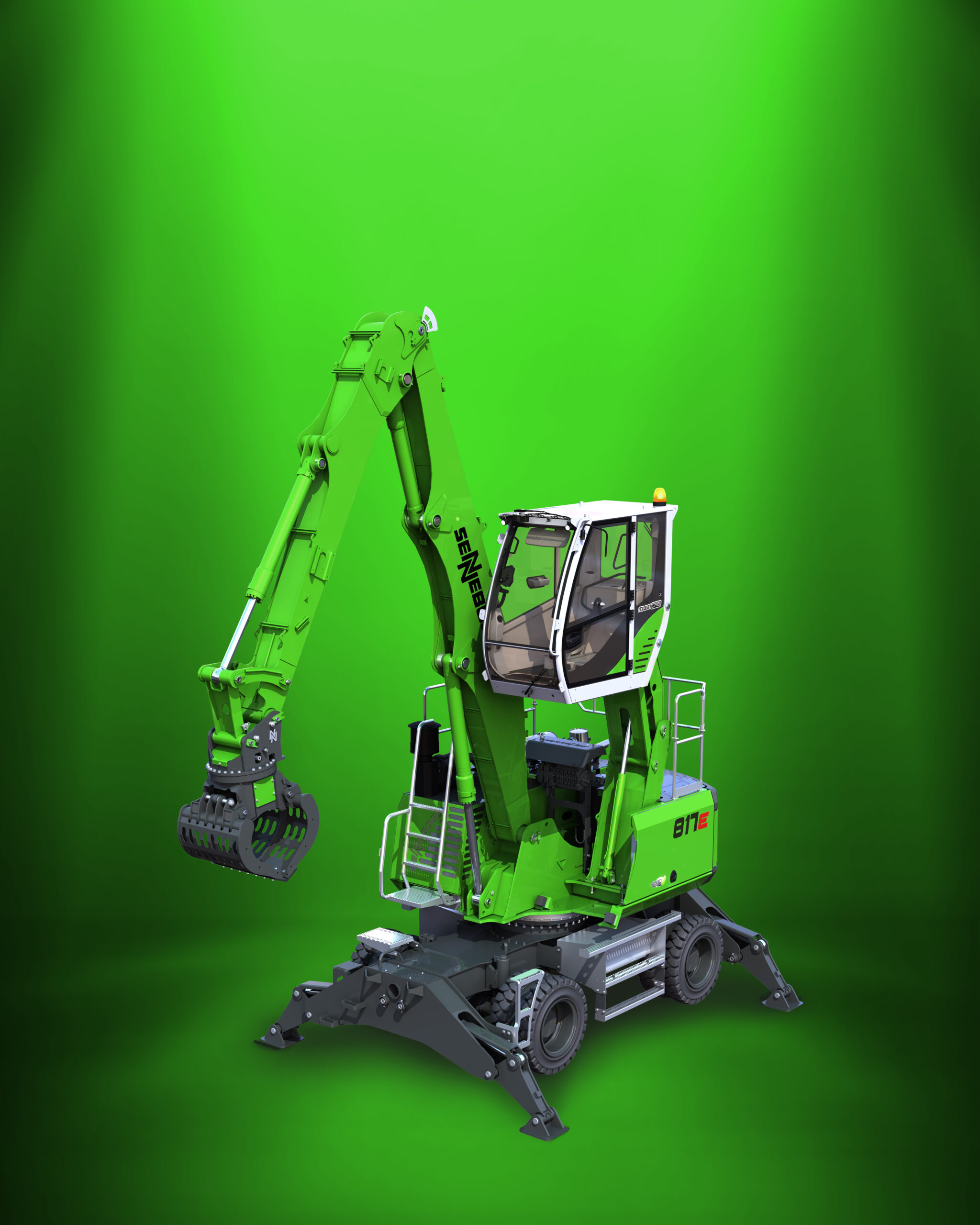 Elektrischer Umschlagbagger für Abfall und Recycling - RECYCLING magazin