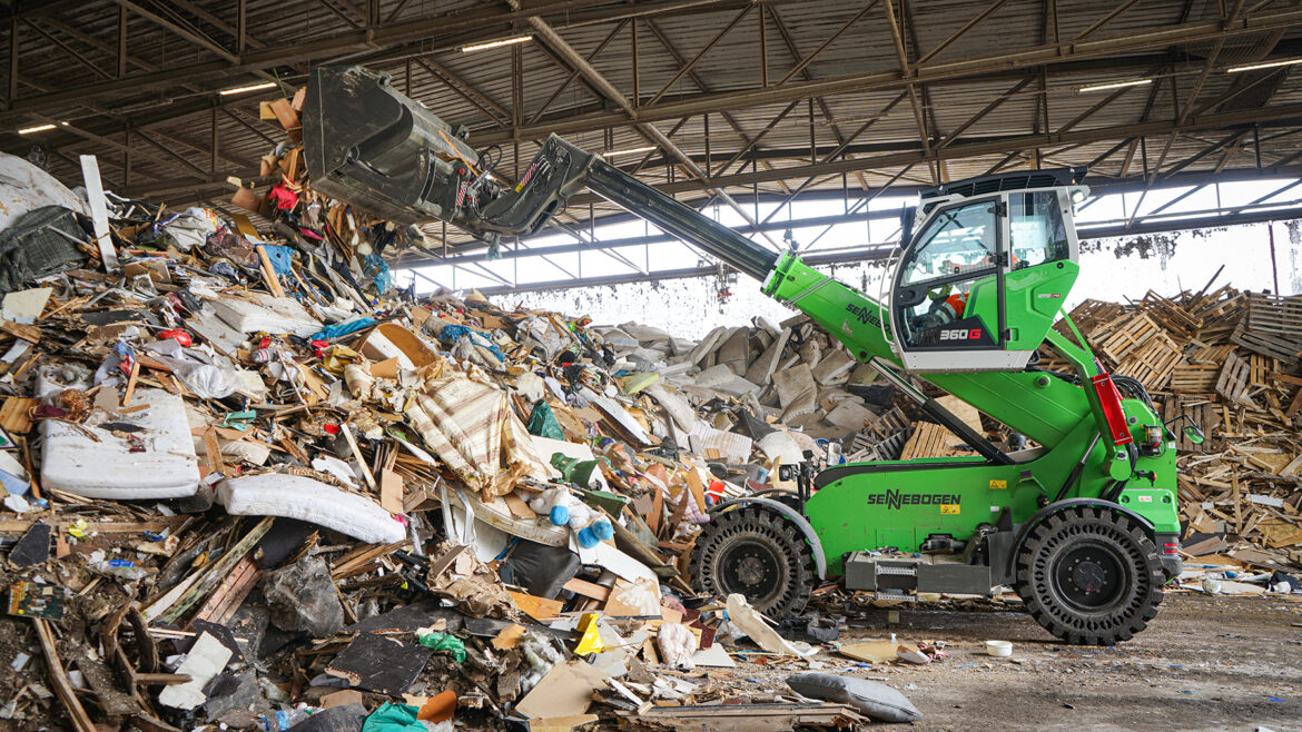 Industrie-Teleskoplader 360 G bei Remondis im Einsatz - RECYCLING magazin